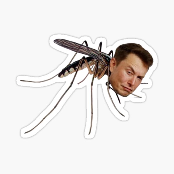 "Elon Muskito Stickers" Sticker for Sale by ProJoJo | Redbubble