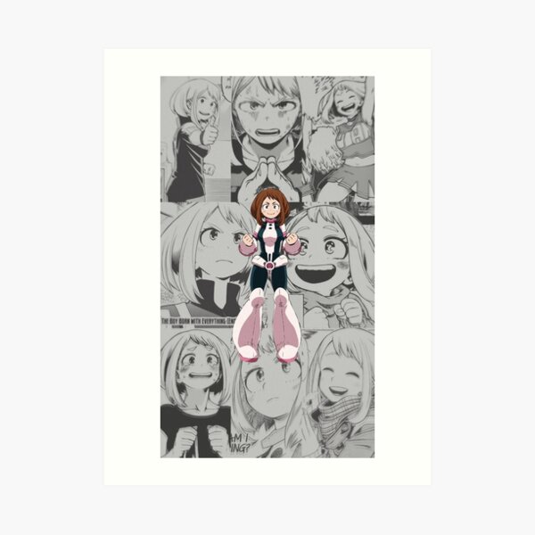 "Ochako Uraraka Uravity Manga Panel Character Art" Art Print for Sale ...