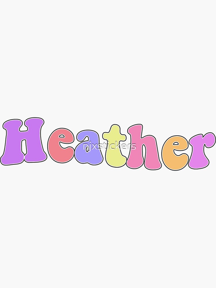 "Heather " Sticker by njxstickers | Redbubble