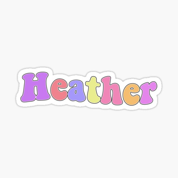 "Heather " Sticker by njxstickers | Redbubble