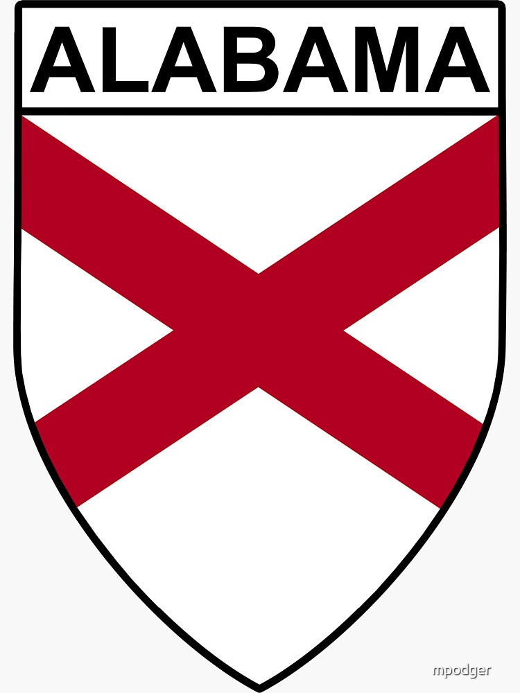 "Alabama Flag Gifts, Stickers, Masks & Products (GF)" Sticker for Sale ...