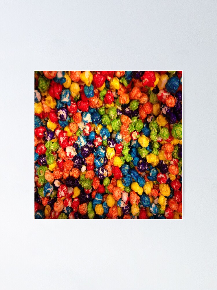 "Rainbow Popcorn" Poster by Butterflykiss4u | Redbubble