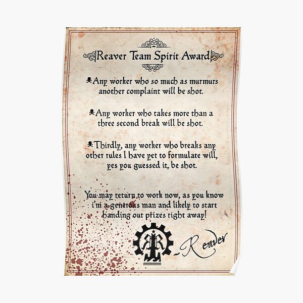 "Team Spirit Award" Poster by sweettartslover | Redbubble