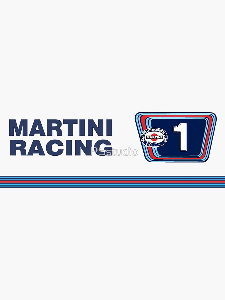 "Martini Racing International Club" Sticker by PSstudio | Redbubble