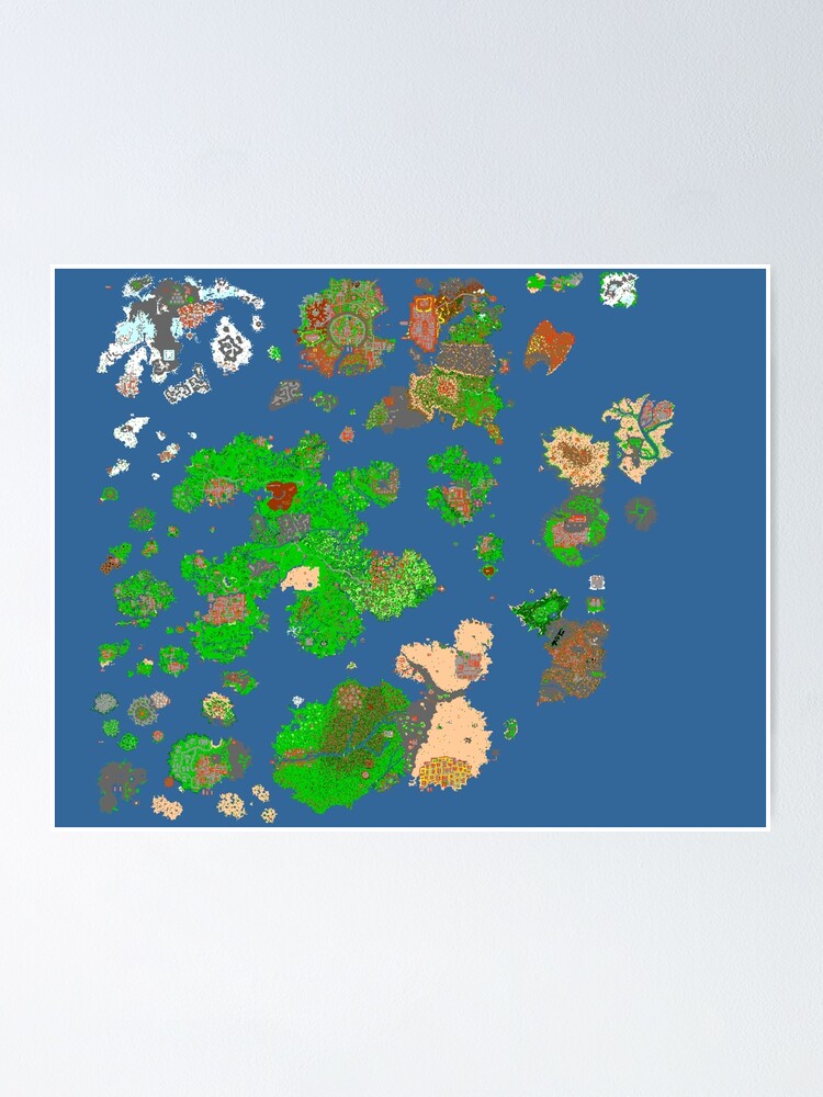"Tibia map" Poster for Sale by FelipeWork10 | Redbubble