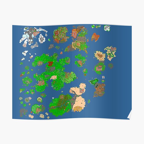 "Tibia map" Poster for Sale by FelipeWork10 | Redbubble