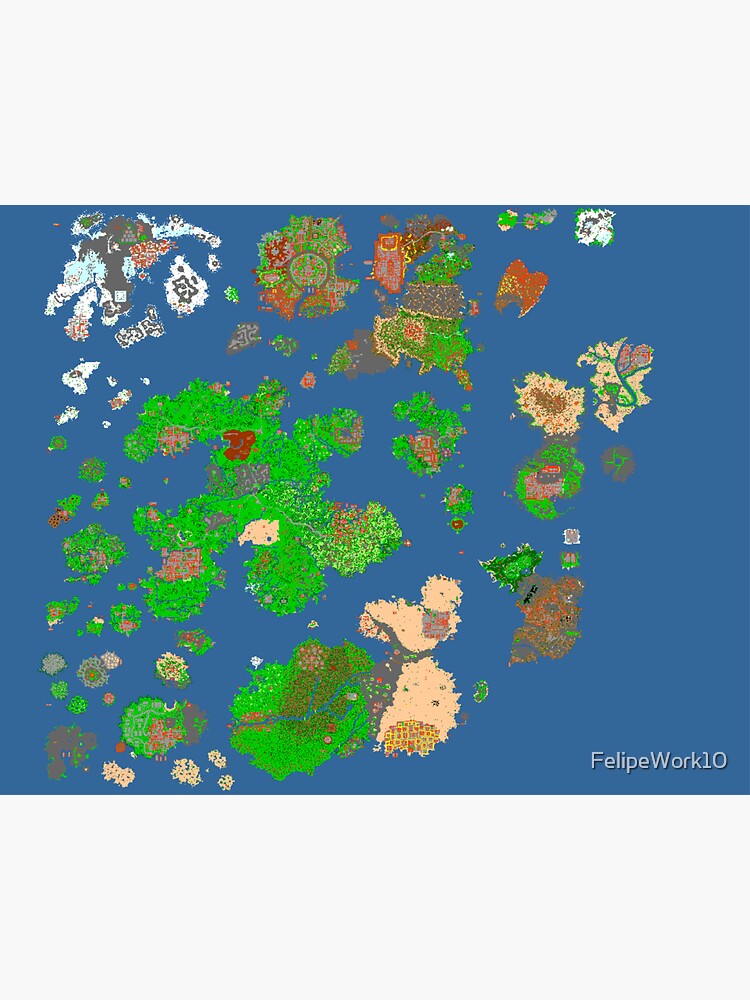 "Tibia map" Sticker for Sale by FelipeWork10 | Redbubble