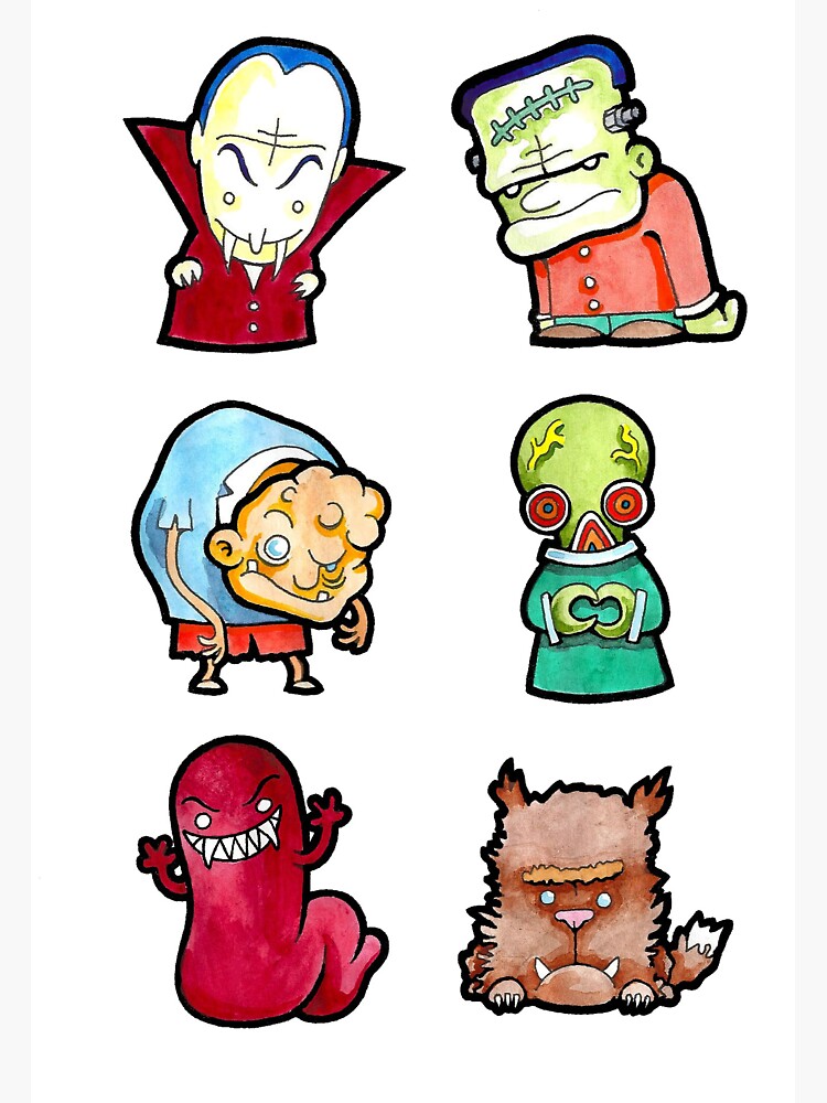 "Creature Feature" Sticker for Sale by BenNaylor | Redbubble