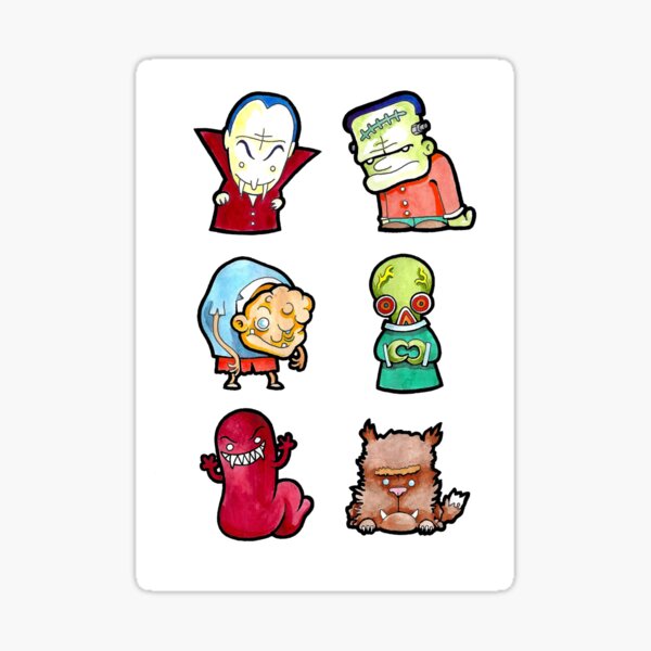"Creature Feature" Sticker for Sale by BenNaylor | Redbubble