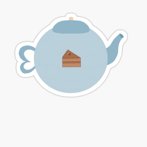 "~ Round teapot " Sticker by sahereative-03 | Redbubble