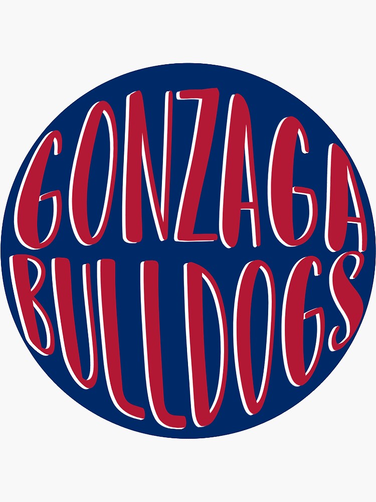 "Gonzaga Bulldogs" Sticker by Jaynepollock | Redbubble