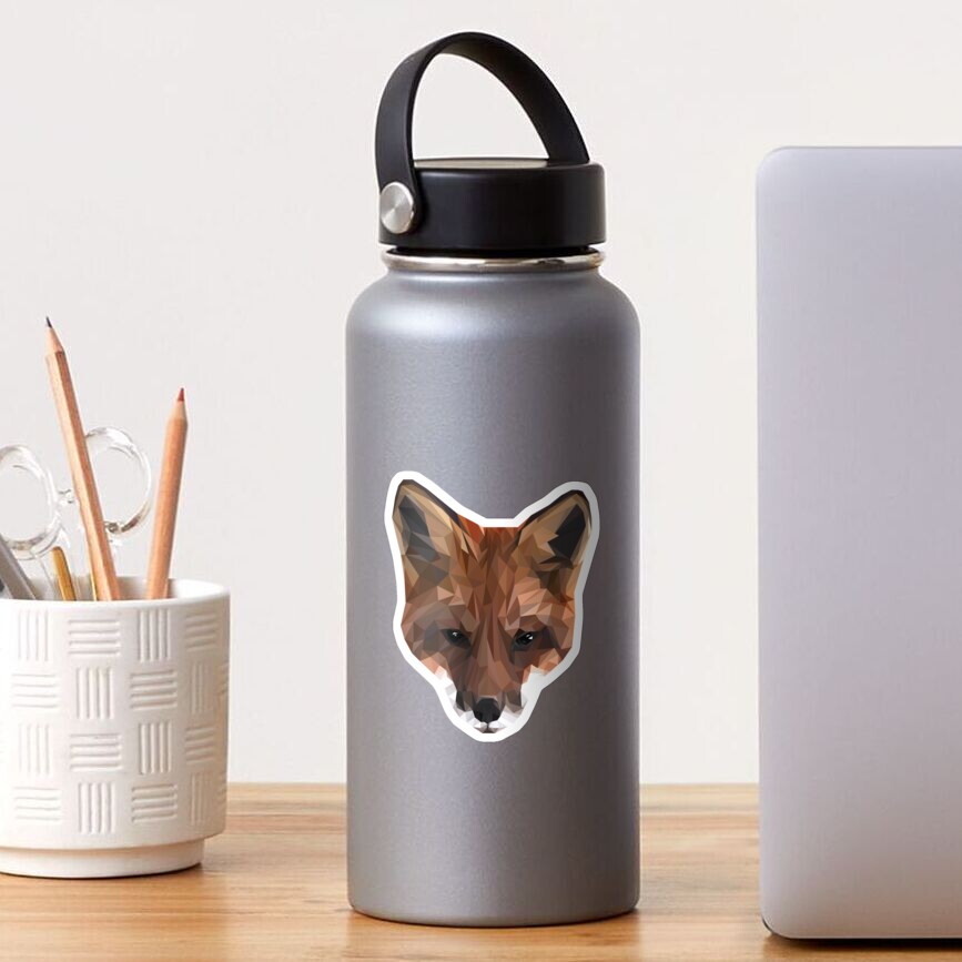 "Fox Head" Sticker for Sale by ErinFCampbell | Redbubble