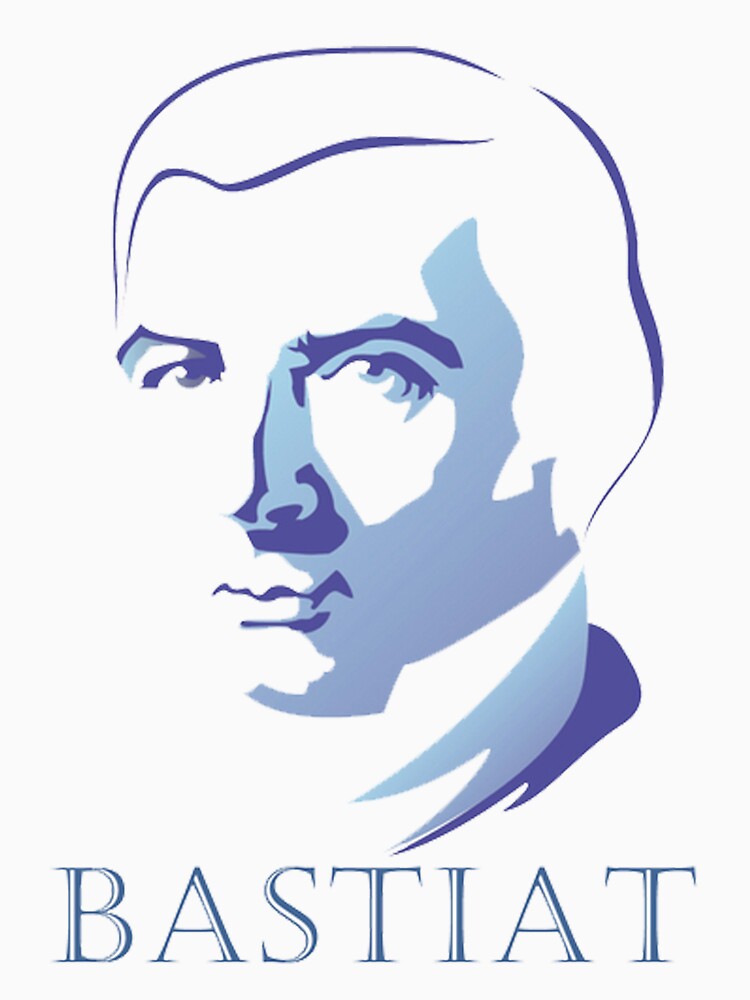 "Bastiat (Blue)" T-shirt for Sale by Goosekaid | Redbubble | bastiat t ...