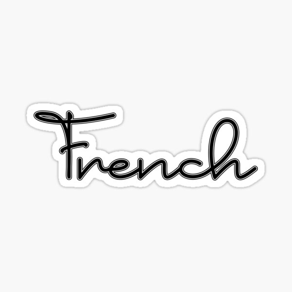 "French Sticker" Sticker by njxstickers | Redbubble