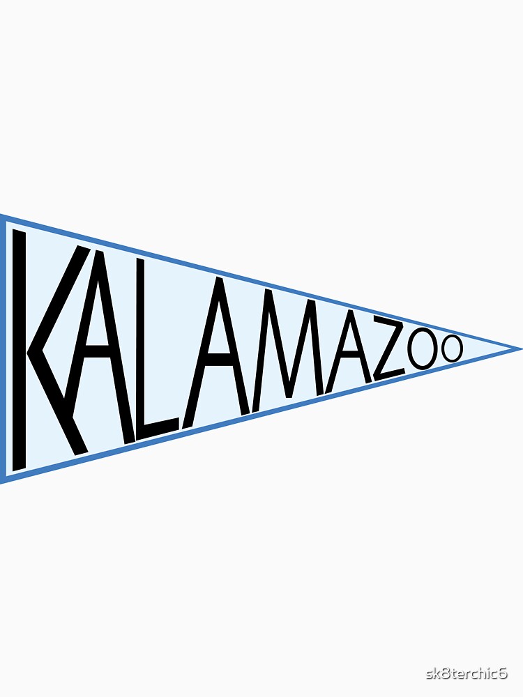 "Kalamazoo Flag Pennant " T-shirt for Sale by sk8terchic6 | Redbubble ...