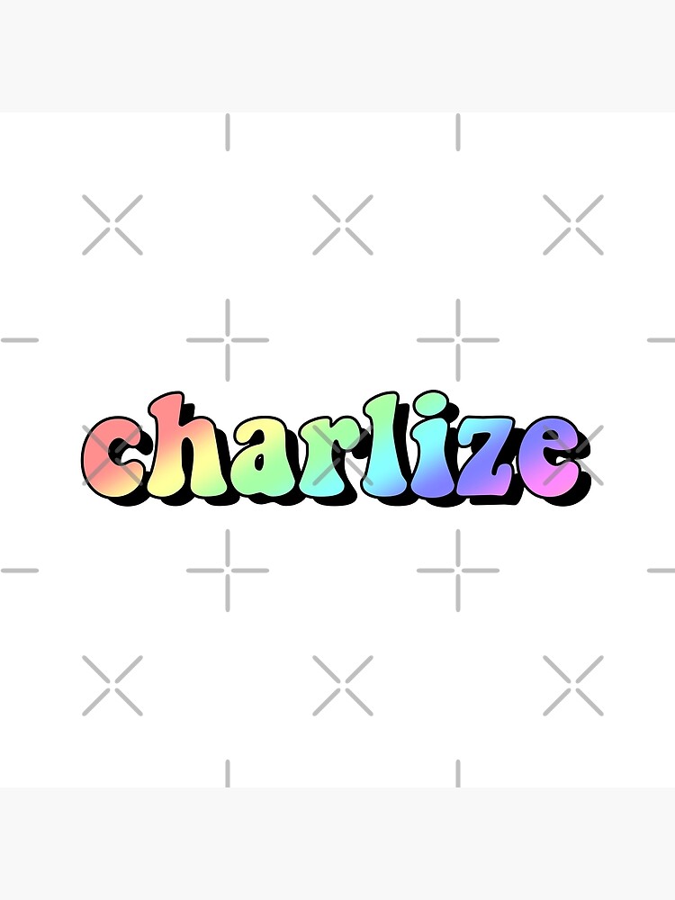 "aesthetic rainbow charlize name" Poster for Sale by STAR10008 | Redbubble