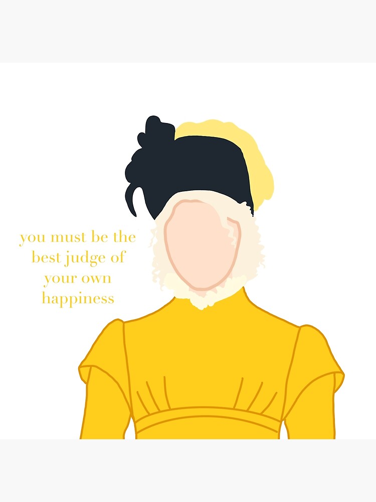 "Emma Woodhouse Outline Portrait with Quote from Emma. (2020)" Art ...