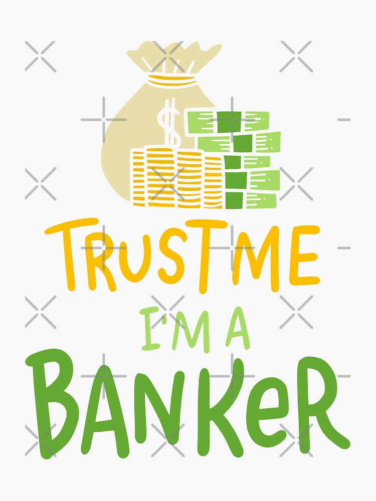 "Accounting Bank Teller Cashier Funny Banking Gift" Sticker for Sale by ...