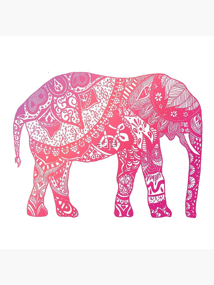 "Light Pink Elephant" Poster for Sale by adjsr | Redbubble