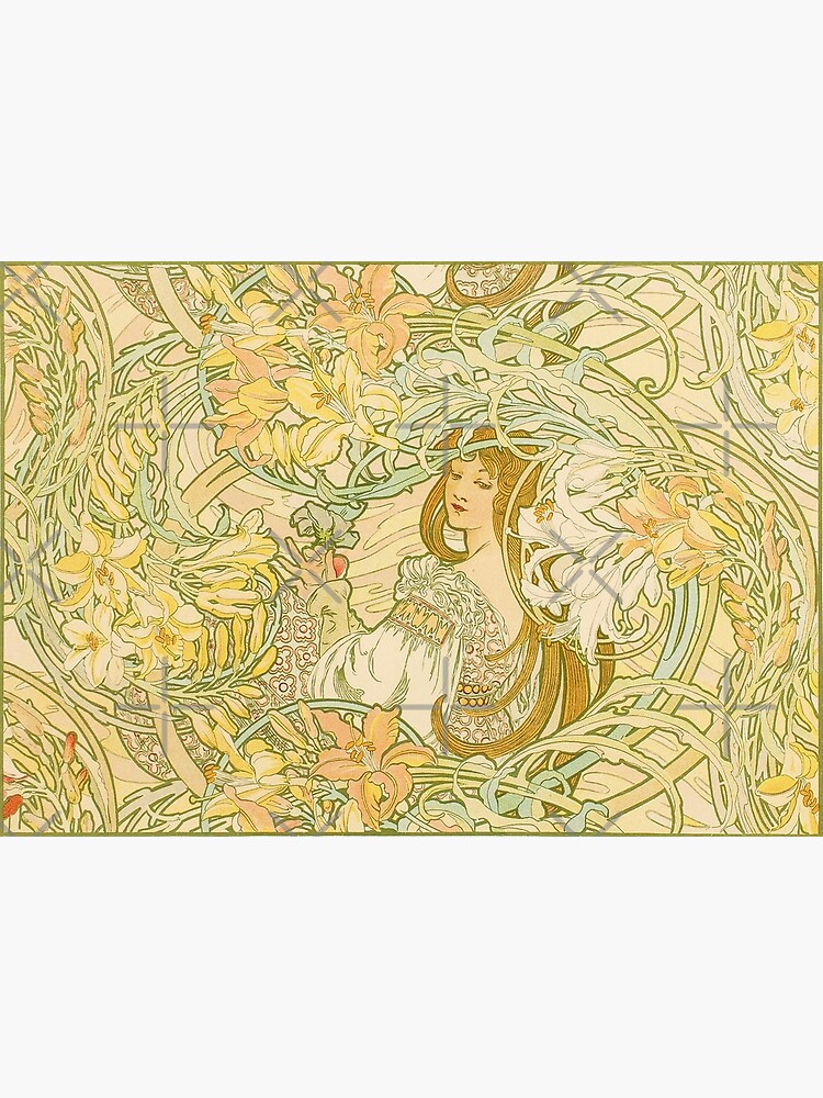 HD. Language of Flowers, by Alphonse Mucha Premium Matte Vertical Poster sold by Biological ...