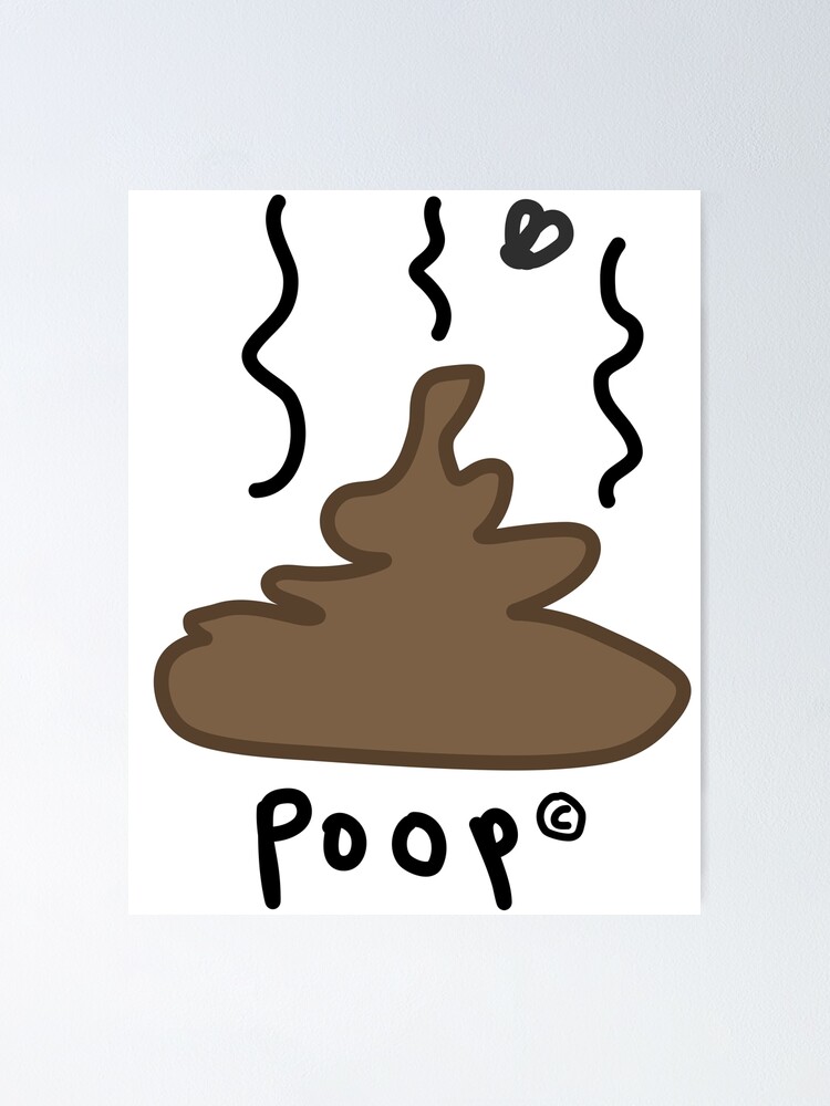 "modern poop design" Poster by feckbrand | Redbubble