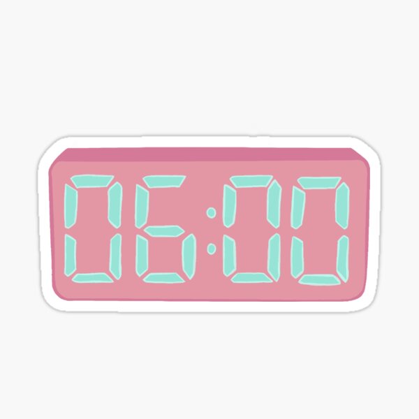 "Aesthetic alarm" Sticker by BerryExpress | Redbubble