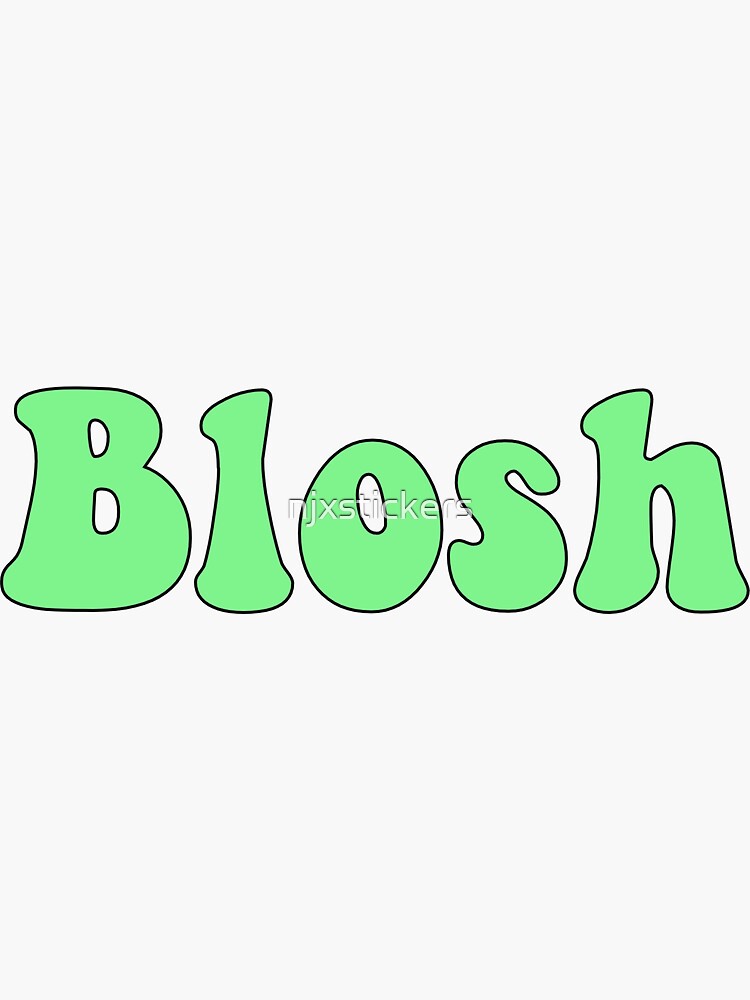 "Blosh sticker " Sticker for Sale by njxstickers | Redbubble