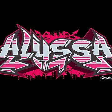 "Alyssa Hip-Hop Graffiti Burner" Laptop Skin for Sale by Jawnism ...