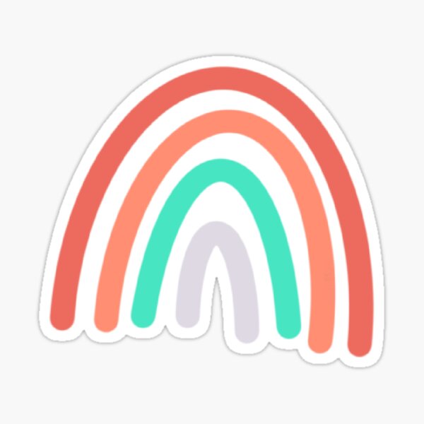 "Rainbow" Sticker by art-by-aashi | Redbubble