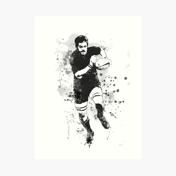 "Rugby Player" Art Print for Sale by marlenewatson | Redbubble