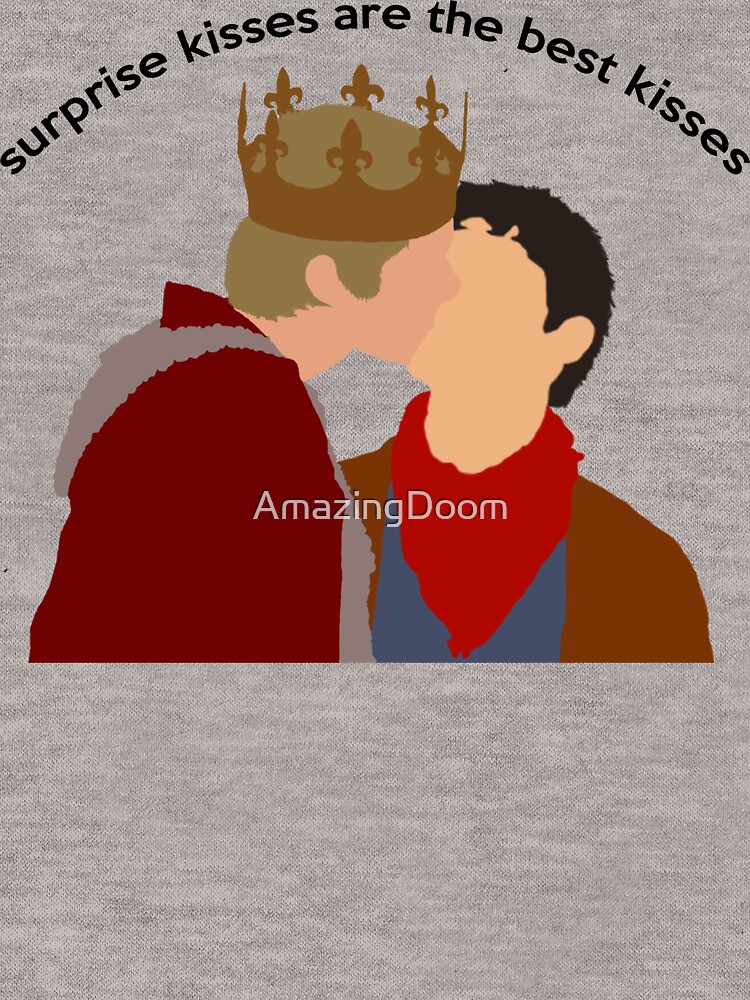 "Merlin & Arthur - Surprise kisses" Lightweight Hoodie for Sale by ...