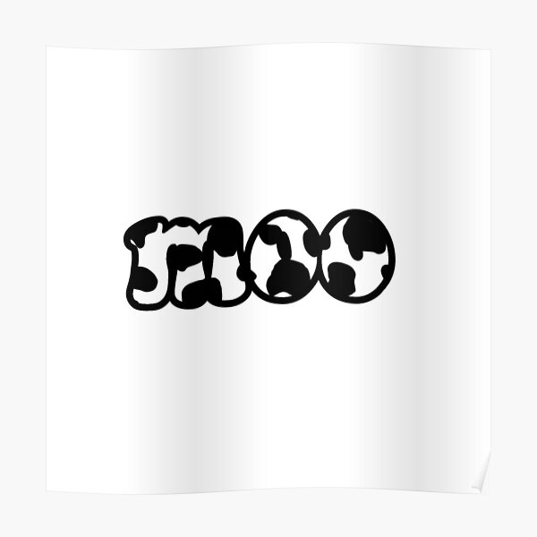 "moo" Poster by aestheticonlyyy | Redbubble
