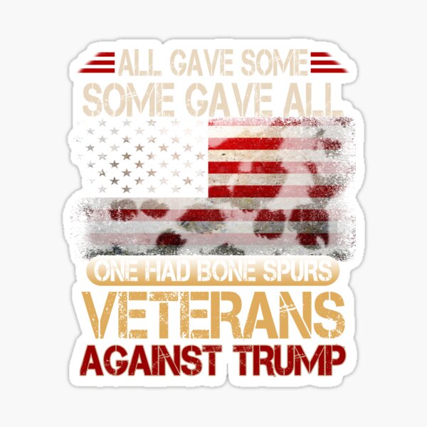 "Anti-Trump Veterans Against Trump Draft Dodger Cadet Bone Spurs ...