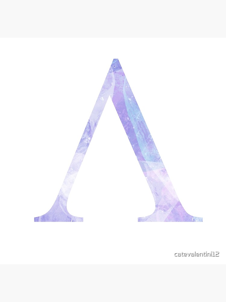 "Lambda Greek letter" Poster for Sale by catevalentini12 | Redbubble