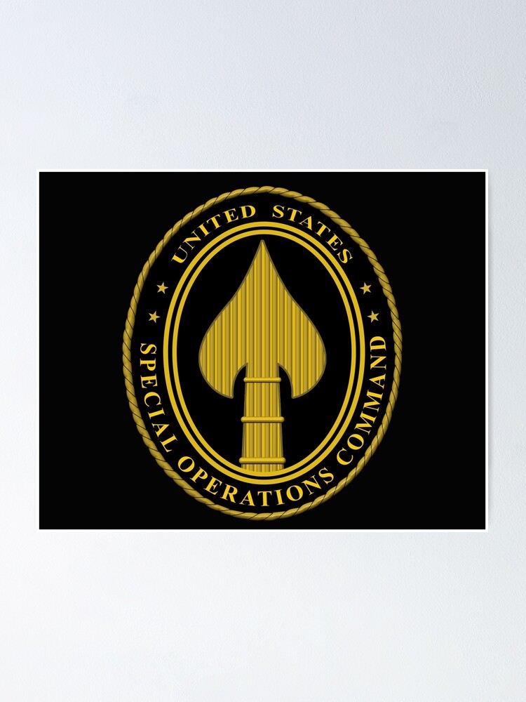"Special Operations Command (SOCOM)" Poster for Sale by SoldierAlways ...