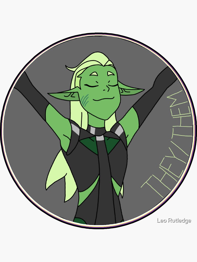 "She-Ra Double Trouble non-binary they/them pronoun " Sticker for Sale ...