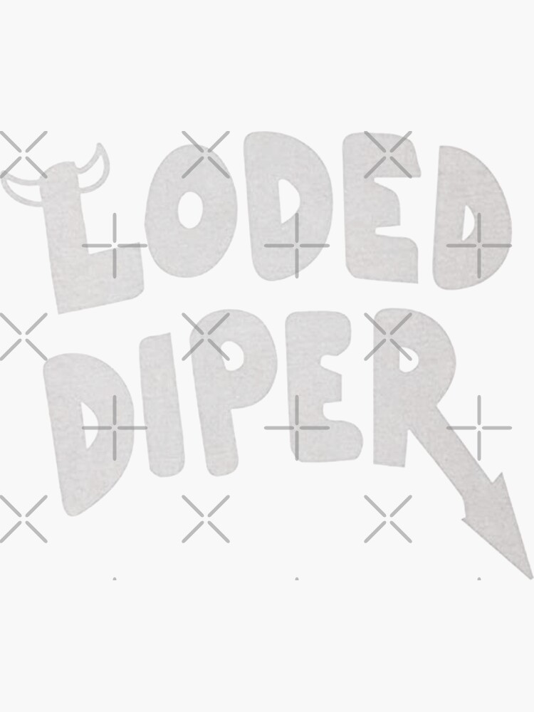 "Loded Diper" Sticker by hiwatermelon | Redbubble