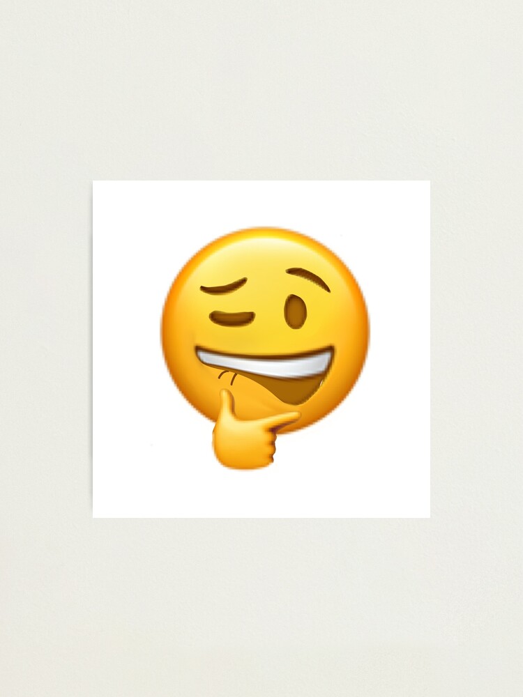 "Lin Manuel Miranda Lip Bite Emoji" Photographic Print for Sale by ...