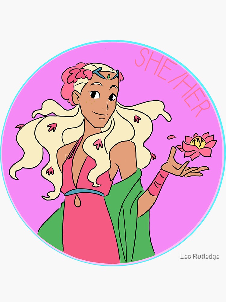"She-Ra Perfuma she/her pronoun trans feminine " Sticker for Sale by ...