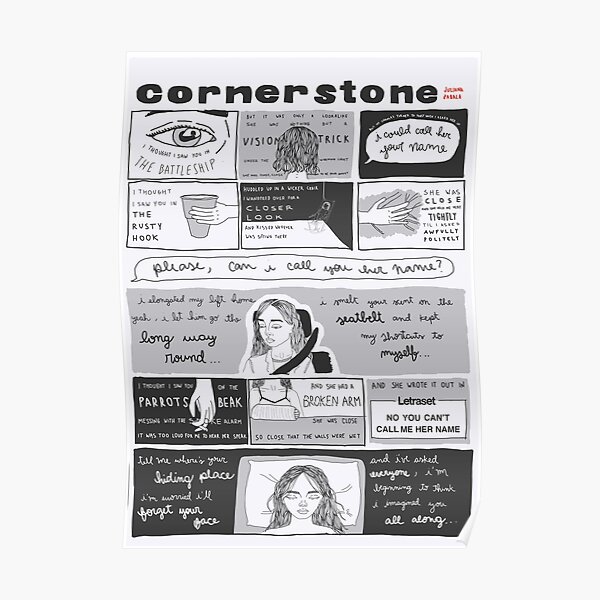 "cornerstone" Poster for Sale by xjulianaz | Redbubble
