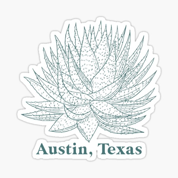 "Austin Texas Flora" Sticker by innerstellar25 | Redbubble
