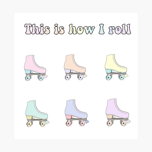 "This is how I roll sticker pack ( pastel )" Photographic Print for ...