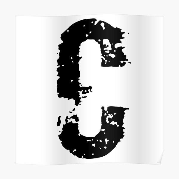 Póster «Letra C gastada» de Andersong | Redbubble
