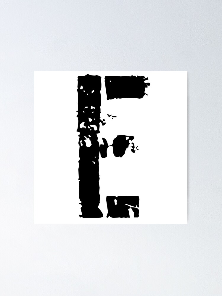 Póster «Letra E gastada» de Andersong | Redbubble