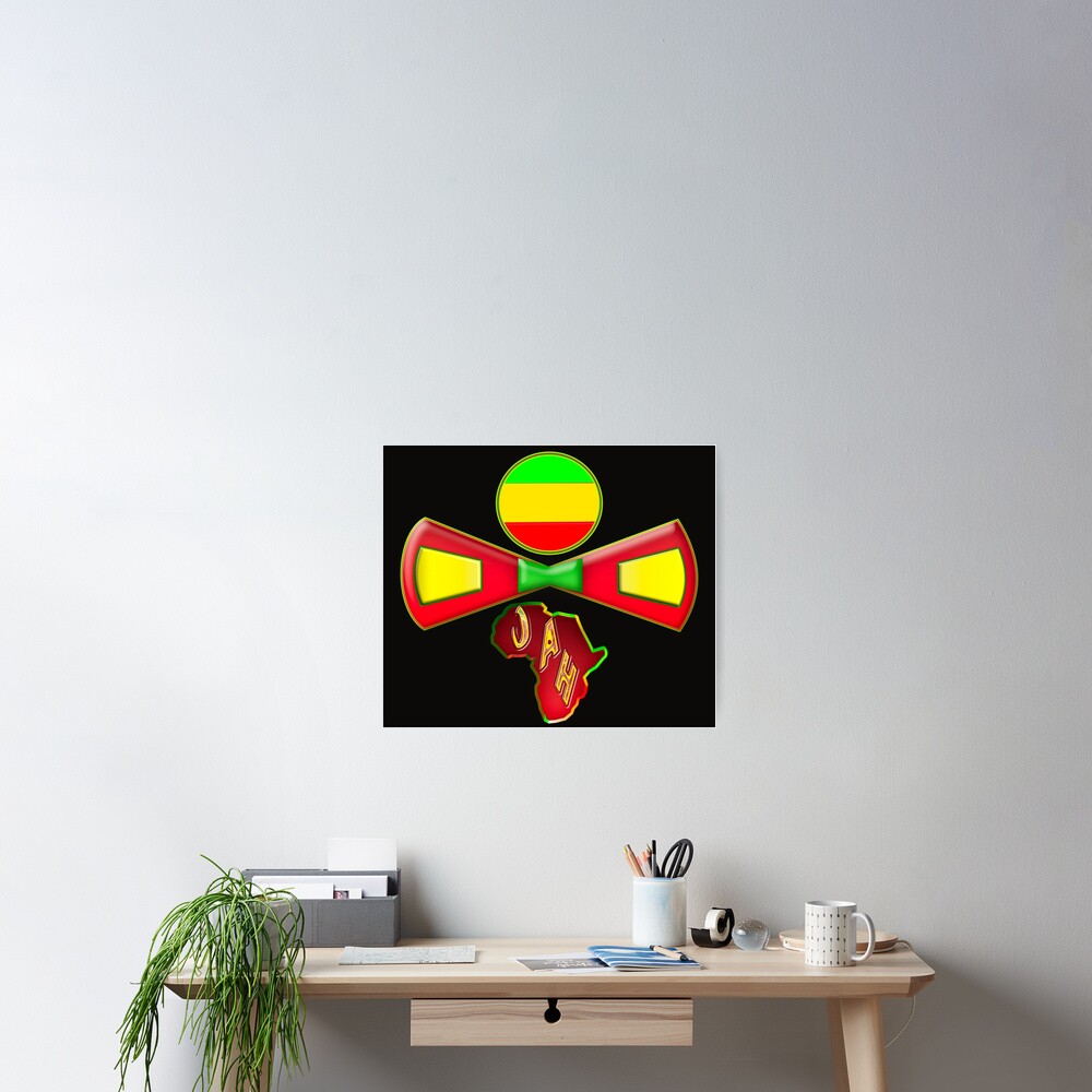 " COOL BOW TIE IN THE COLORS OF THE RASTA FLAG JAH AFRICA" Poster by ...