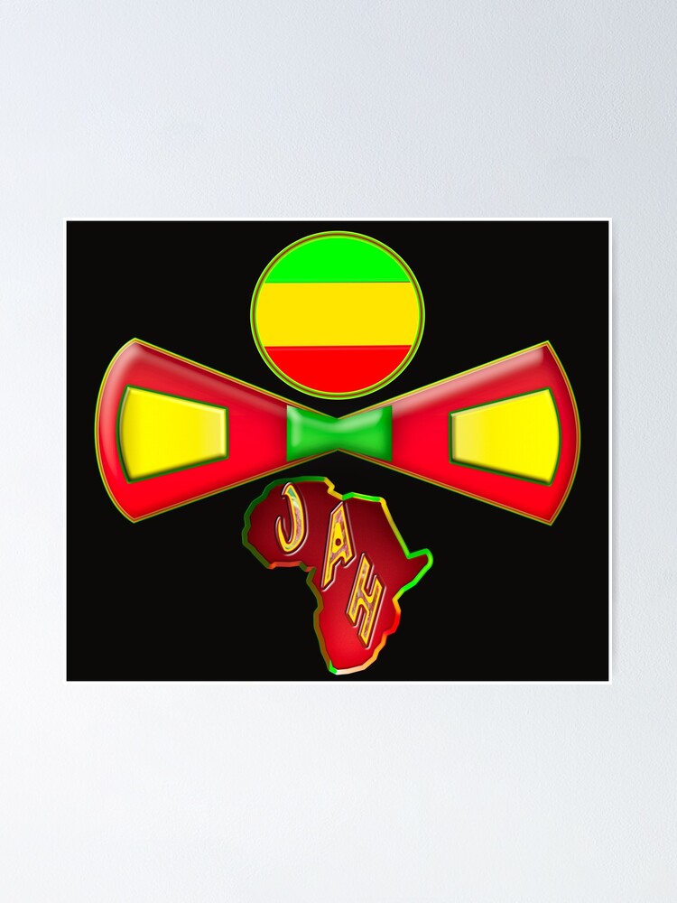" COOL BOW TIE IN THE COLORS OF THE RASTA FLAG JAH AFRICA" Poster by ...