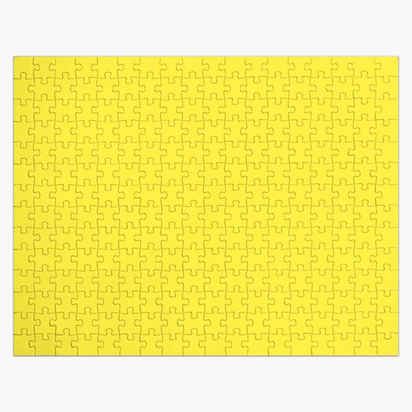 Solid Dark Yellow Color Products Worlds Hardest Puzzle Jigsaw Puzzle for Sale by Happy Chicken