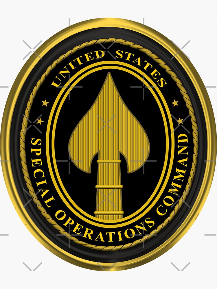 "Special Operations Command (SOCOM) Customized Patch" Sticker for Sale ...