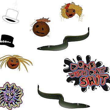 "Boosh sticker-pack 2" Sticker by KateBlubird | Redbubble