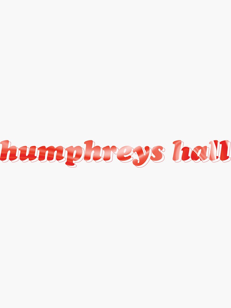"Humphreys Hall swirl" Sticker for Sale by DenimDaffodils | Redbubble